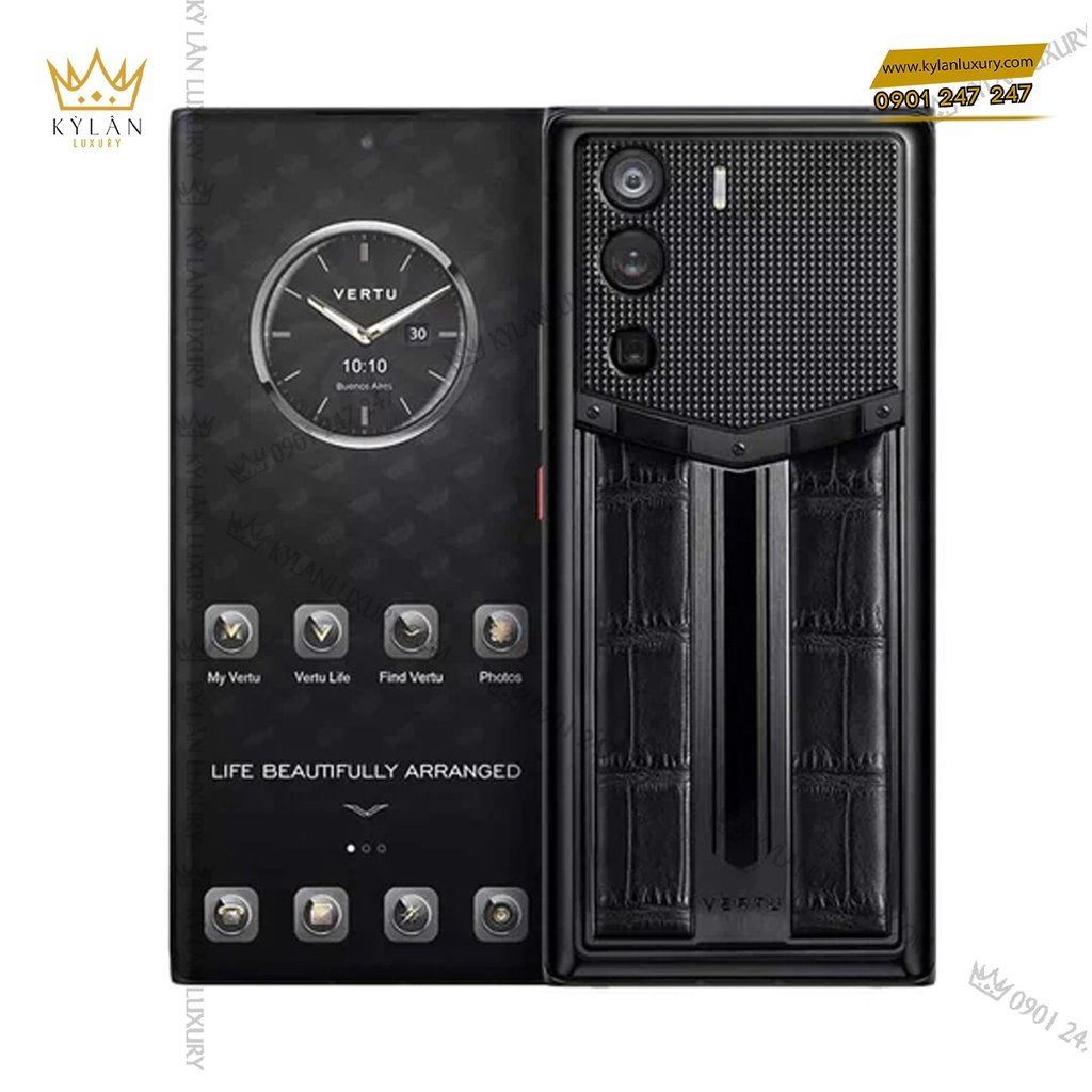 Điện thoại Vertu Metavertu Race Track Design Black Alligator 5G Web3 ...