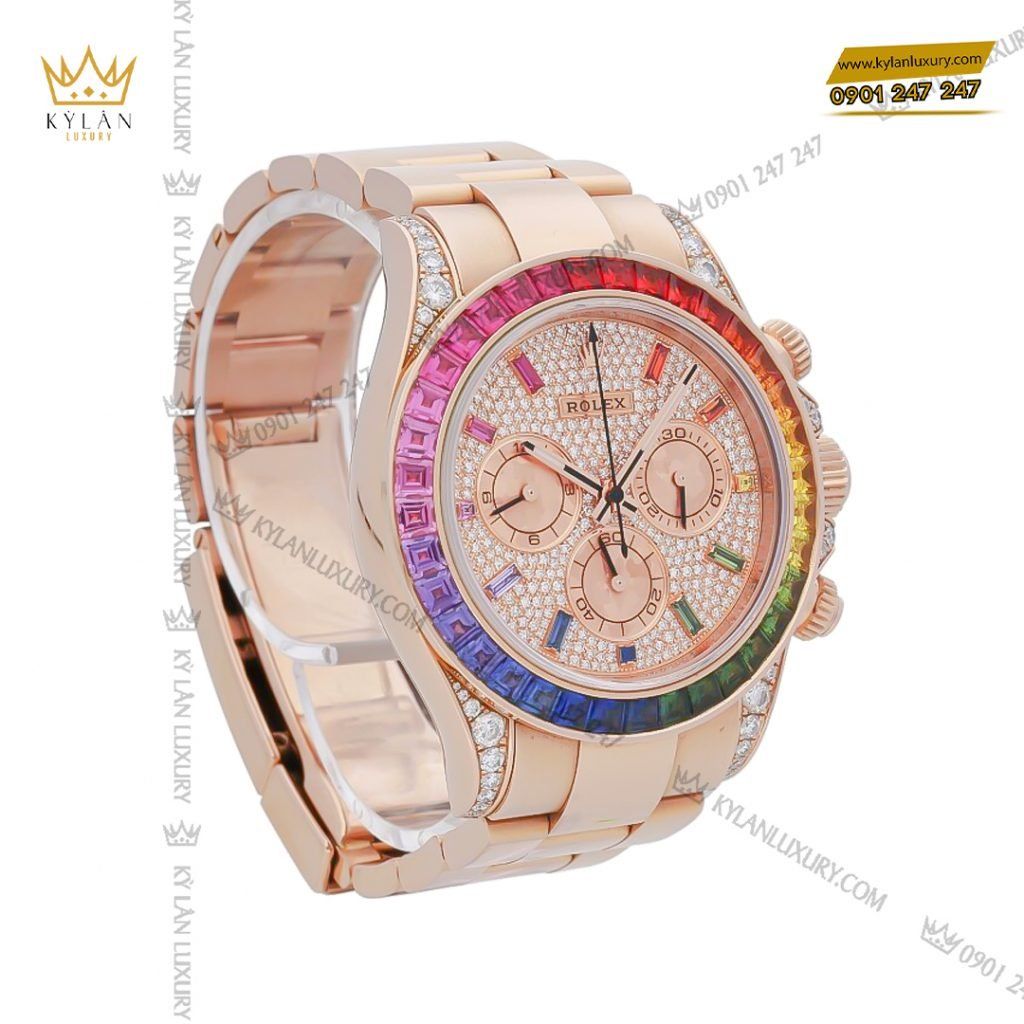 Đồng hồ Rolex Cosmograph Daytona Chronograph Rainbow Diamond 116595 ...