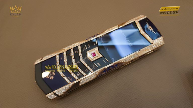 Vertu Signature V Gold Patek Philippe Blue - Kỳ Lân Luxury