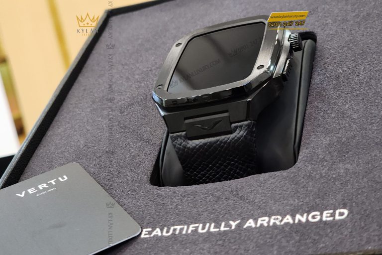 Đồng hồ Vertu MetaWatch Stainless Steel Black Calf - Kỳ Lân Luxury