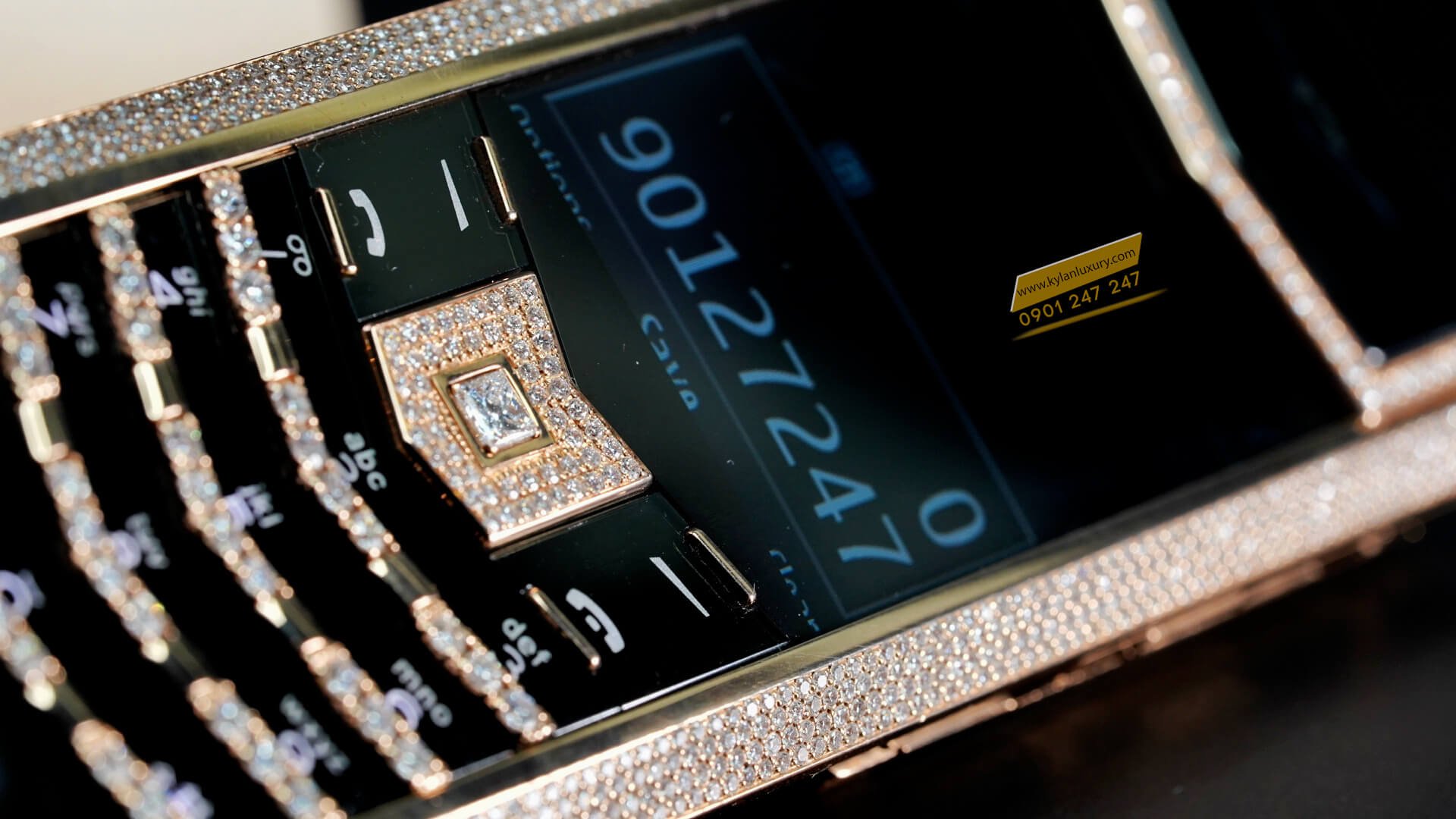 Vertu Signature S Gold Diamonds - Kỳ Lân Luxury