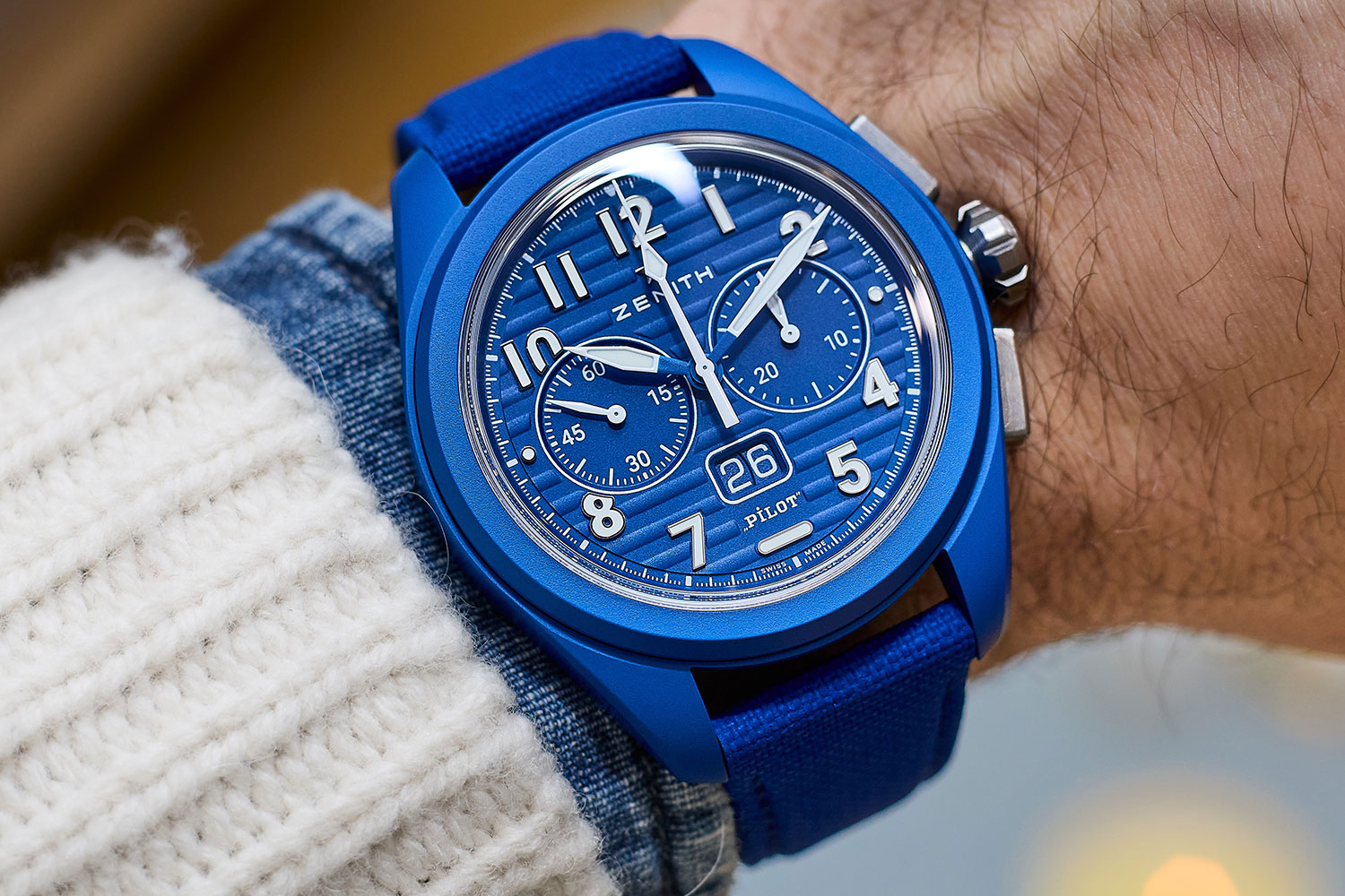 Đồng hồ Zenith Blue Ceramic - Kỳ Lân Luxury