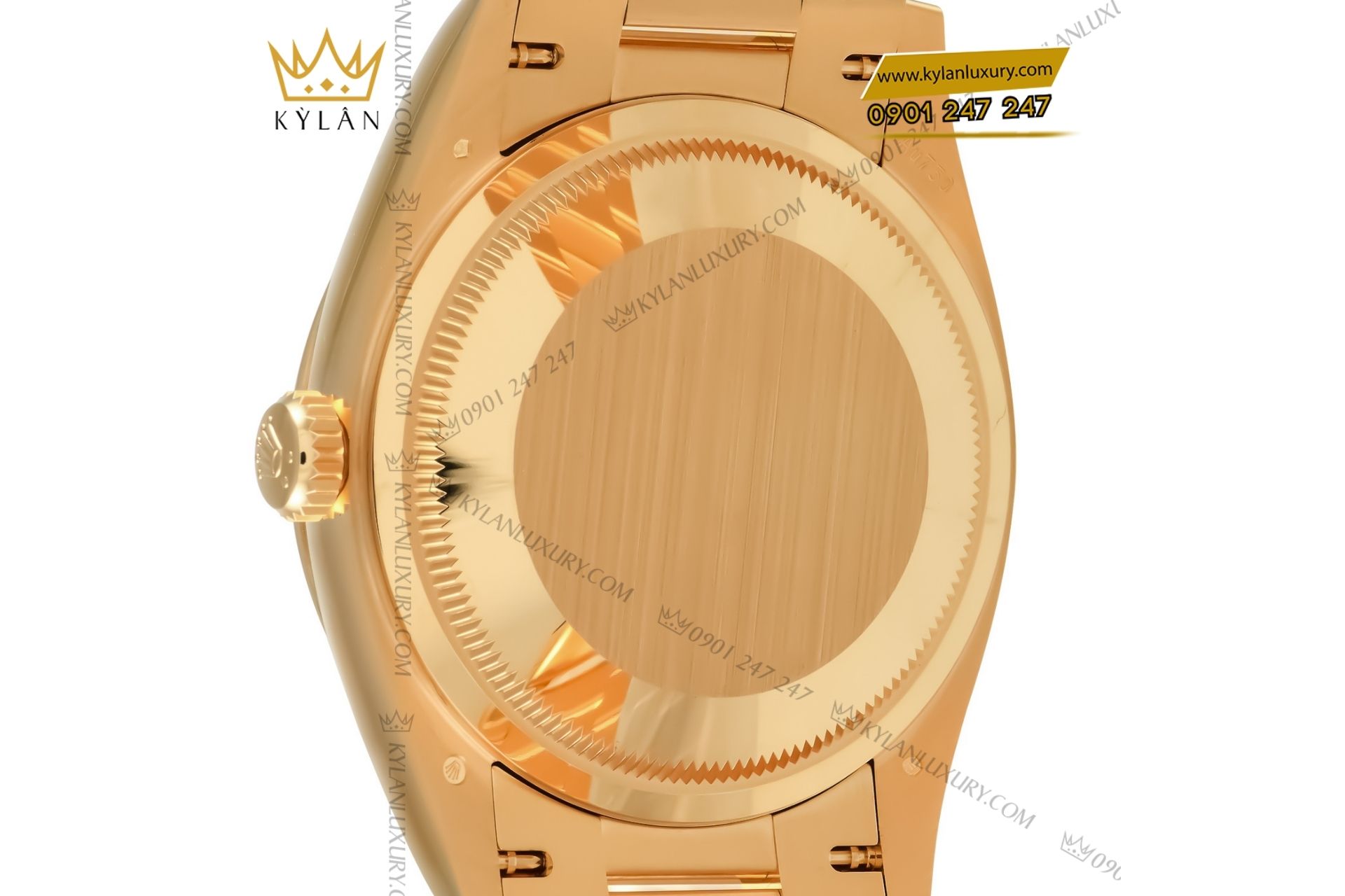 Đồng hồ Rolex Day-Date 36 128238-0051 mặt số đính kim cương và sapphire ...